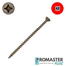 8x2-3/4 in. ProMaster-Plus Flat Hd, Dry-Lube, Screws