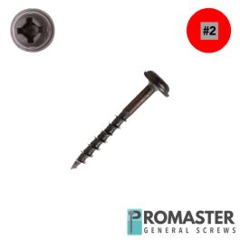 10x1-1/4 in. ProMaster Washer Head, Black, Combo