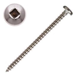 McFeely's PSS #10 x 2-1/2 in. Pan Head Stainless Steel Wood Screws,