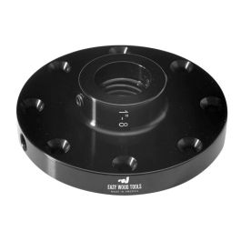 Easy Wood 4 in. Dia Alum Faceplate - 1 in. x 8 TPI Spindle