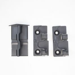 Quick Corner Connector 90D - 2 in. Black - Qty:4 Pair