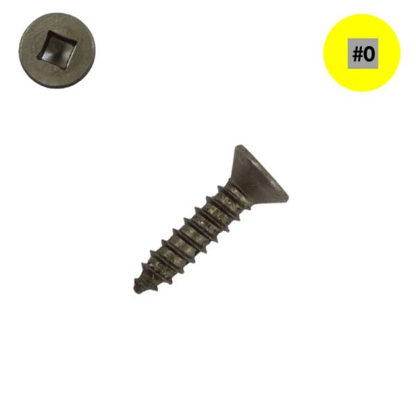 McFeely's FSL #4 x 1/2 in. Flat Head Wood Screw DryLube Sq