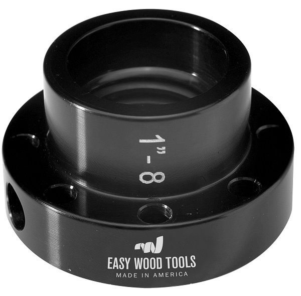 Easy Wood 2 in. Dia Alum Faceplate - 1 in. x 8 TPI Spindle