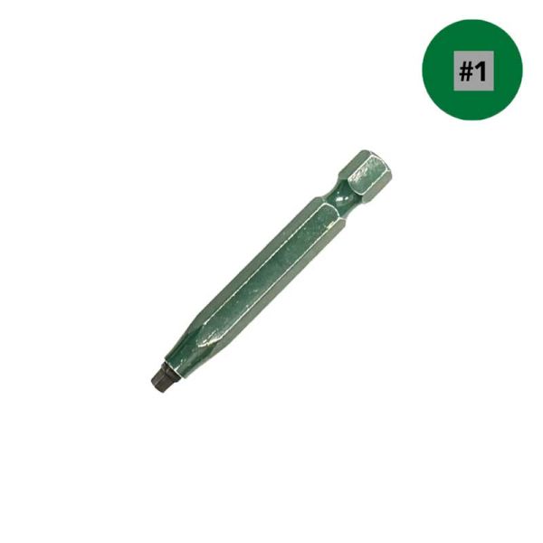 #1x2 in. Coded Square-Driver Bit-Green