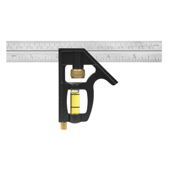 Johnson 6 in. Prof Inch/Metric SS Combo Square